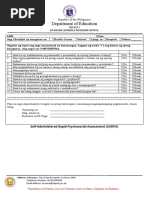 Rapid HEEADSSS Assessment Form | PDF