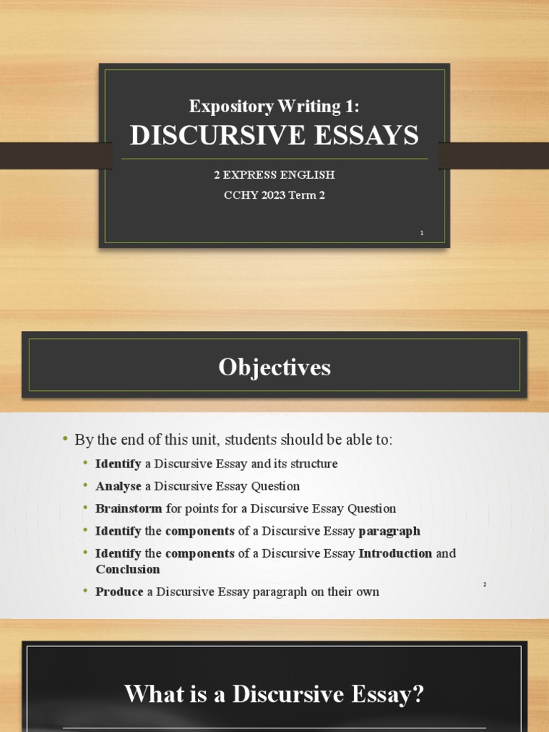DISCURSIVE ESSAY WRITING Teacher | PDF | Career & Growth