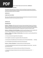 Constitution For An Unincorporated Non-Profit Association | PDF | Board ...
