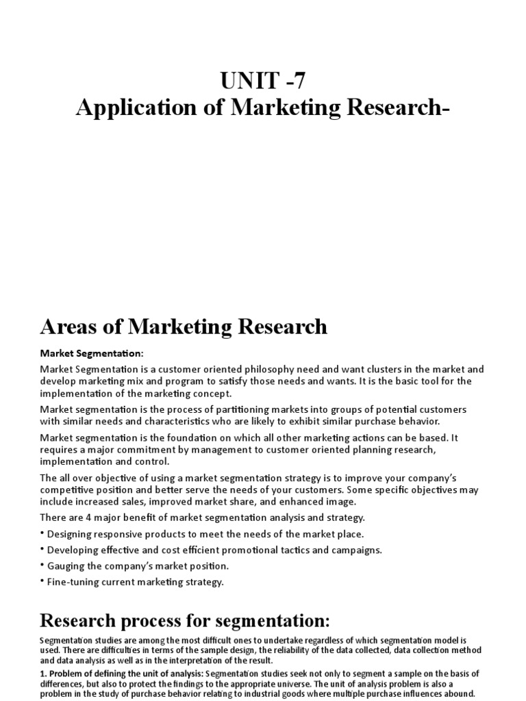 Marketing Research Applications Overview | PDF | Attitude (Psychology ...
