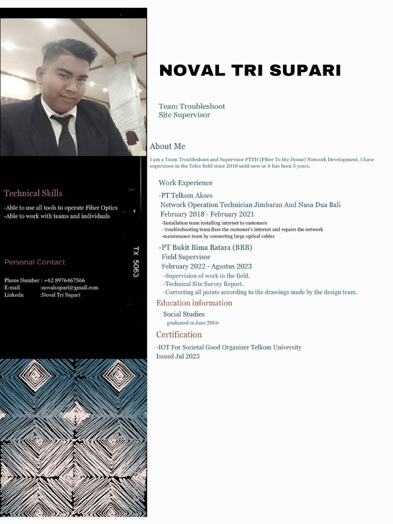CV Noval Supari | PDF