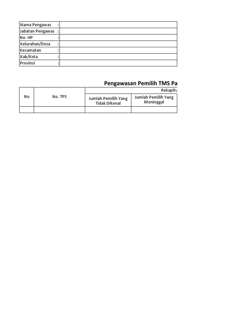 A-DP.10 - Pengawasan Data TMS | PDF