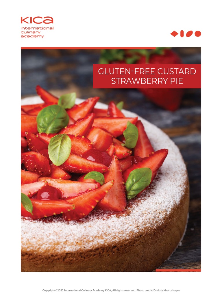 Gluten-Free Custard Strawberry Pie KICA | PDF | Custard | Cuisine Of ...