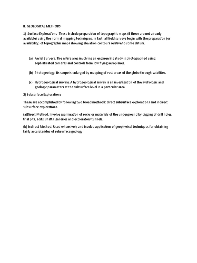 Geological Methods | PDF