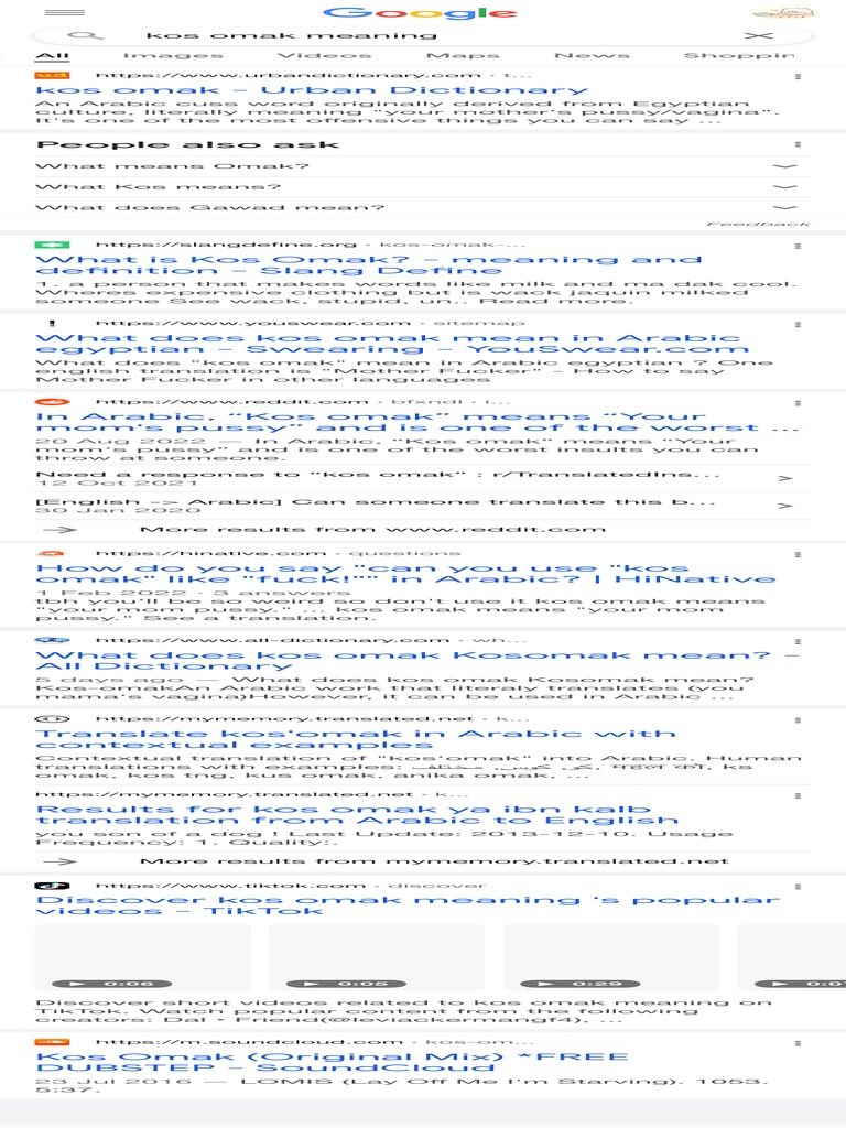 Kos Omak Meaning - Google Search | PDF | Lexicology | Linguistics