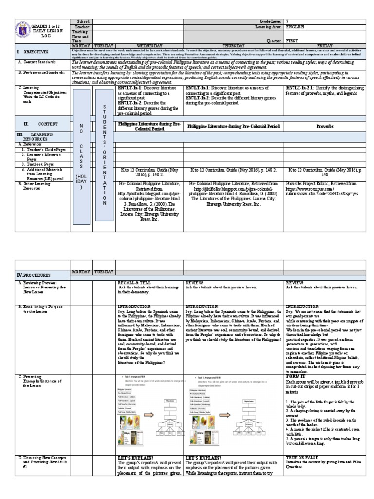 English 7 Dll Download Free Pdf Learning Proverb