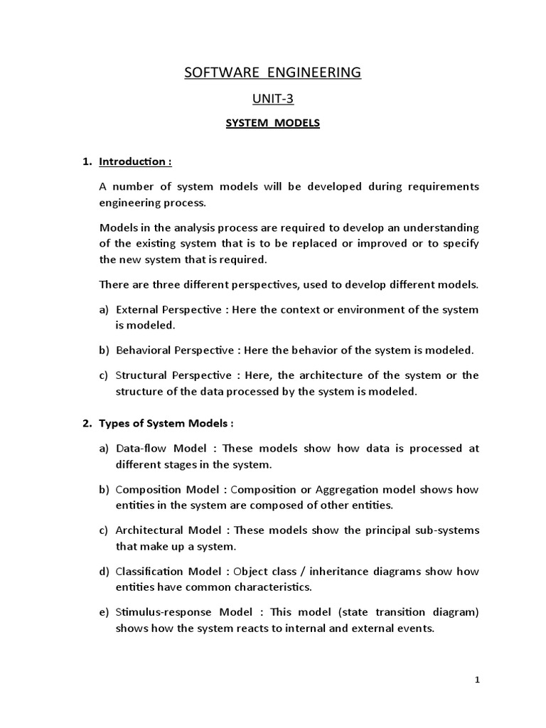 Se Unit 3 Notes 20 June 2023 Pdf Class Computer Programming 
