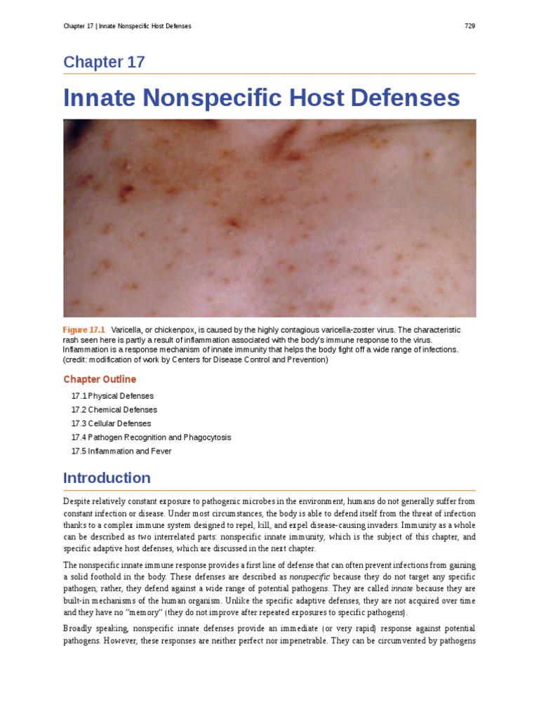 Innate Nonspecific Host Defenses | PDF