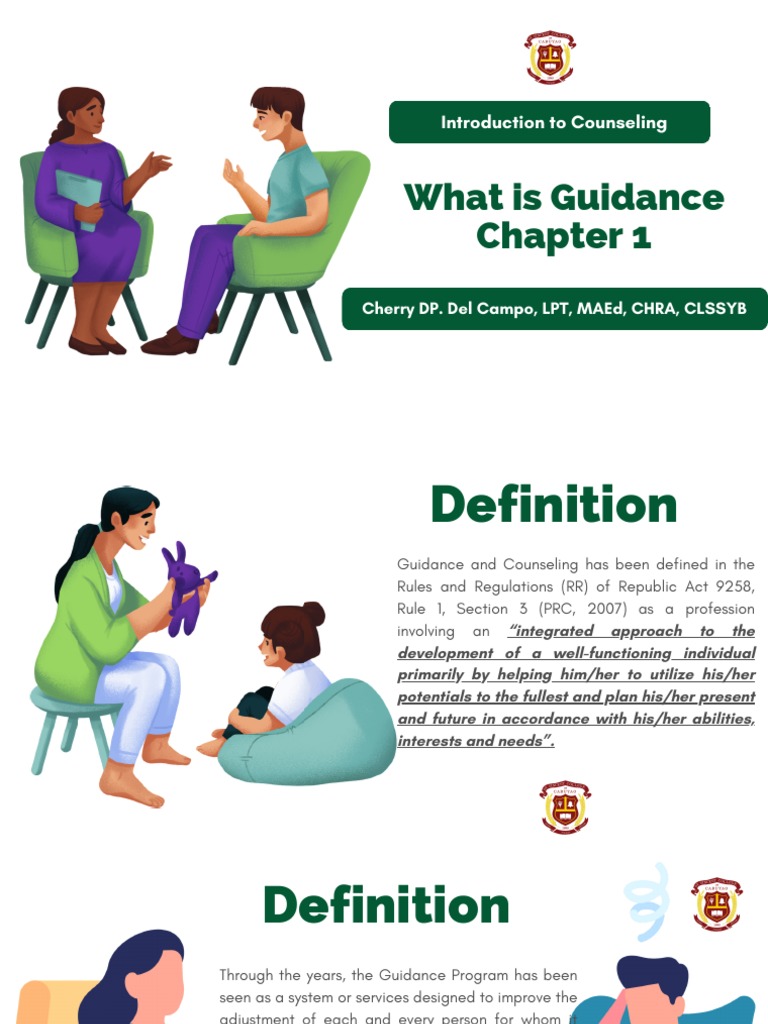 Introduction To Counseling: What Is Guidance | PDF | School Counselor ...