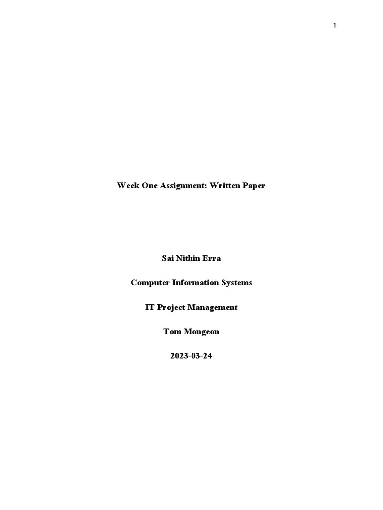 IT Project Management Overview and Examples | PDF | Mobile App ...