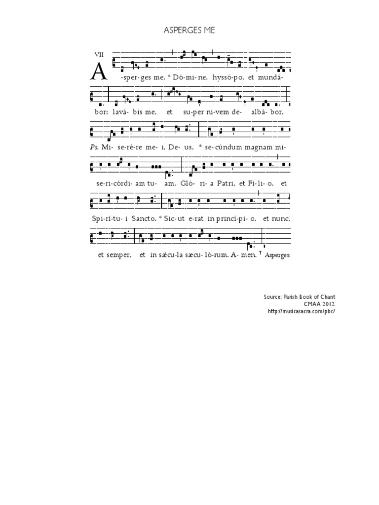 Asperges Me: Ritual y Significado | PDF