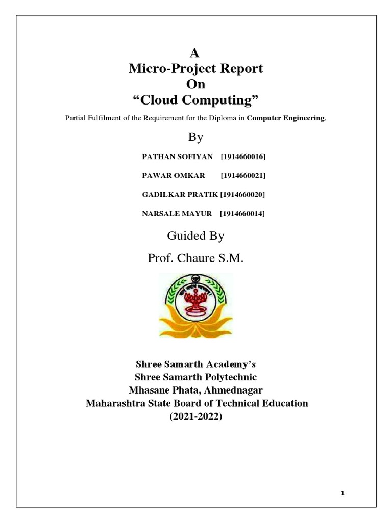 ETI Microproject | Download Free PDF | Cloud Computing | Computing