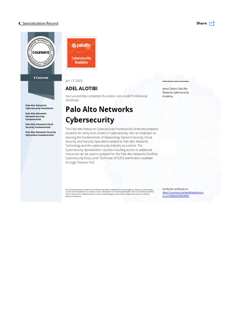 Palo Alto Networks Cybersecurity | PDF Palo Alto Networks Cybersecurity | PDF