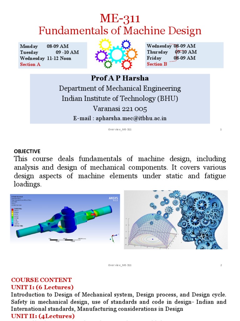 Fundamentals of Machine Design | PDF | Machines | Screw