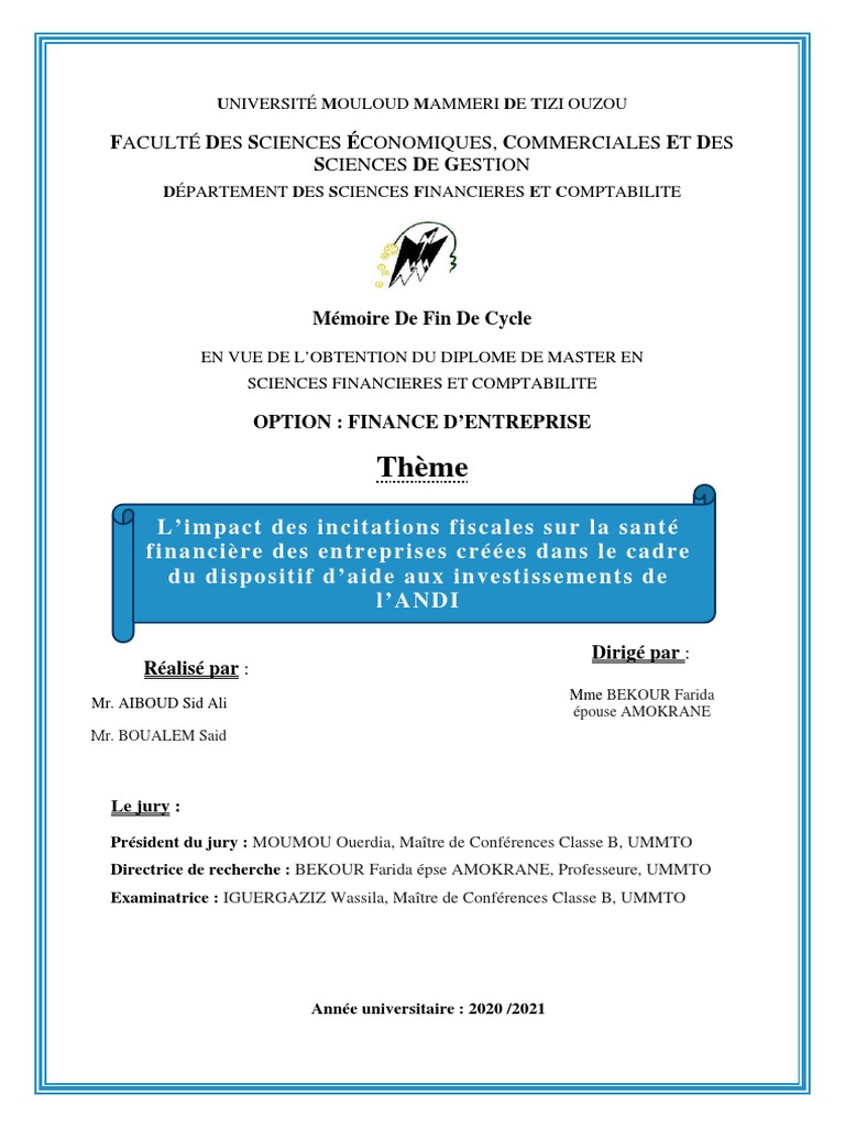 Memoire Final PDF | PDF