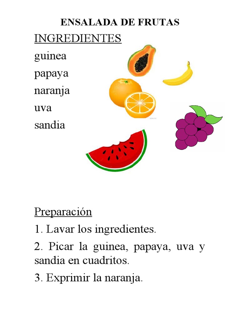 Ensalada de Frutas | PDF