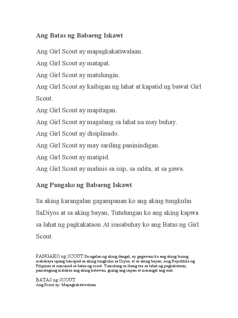 Ang Batas at Pangako | PDF