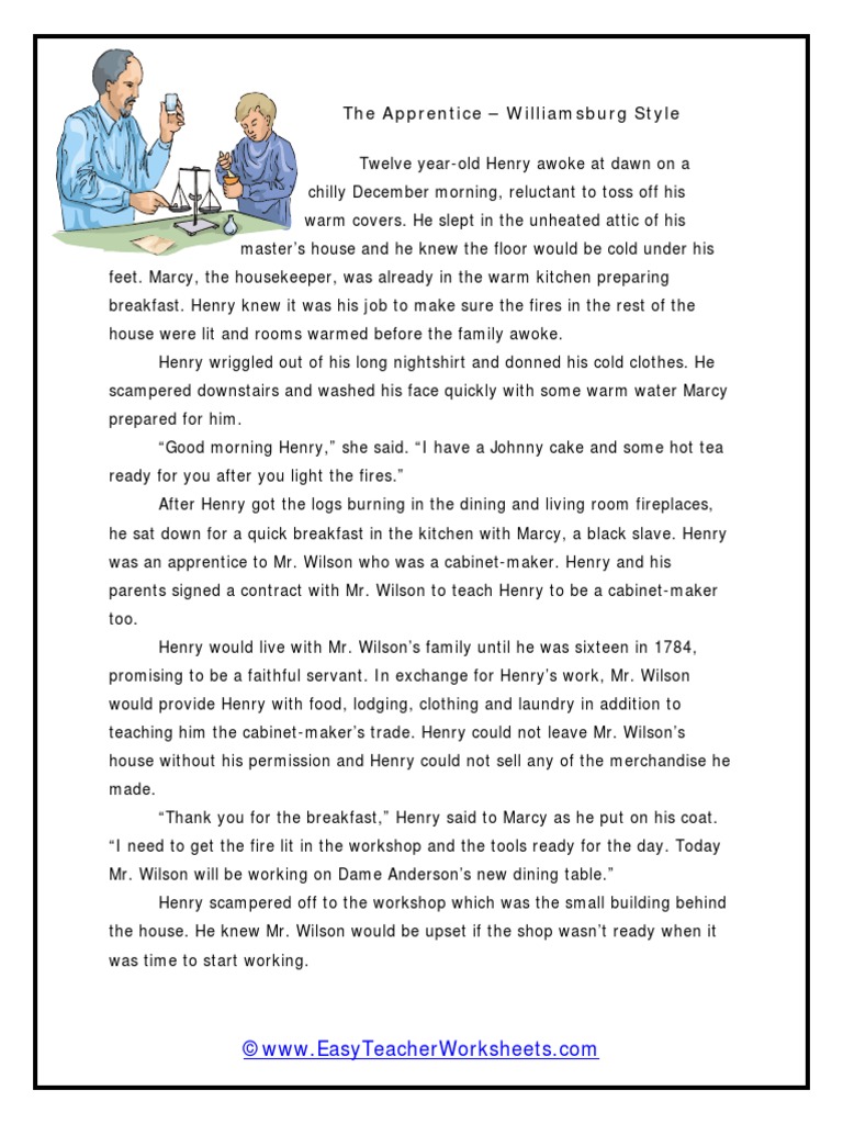 The Apprentice - Williamsburg Style | PDF