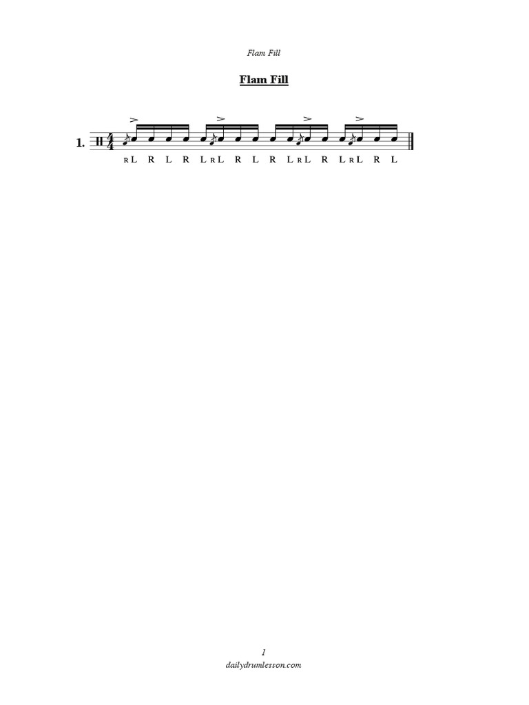 Flam Fill in Less Than A Minute | PDF