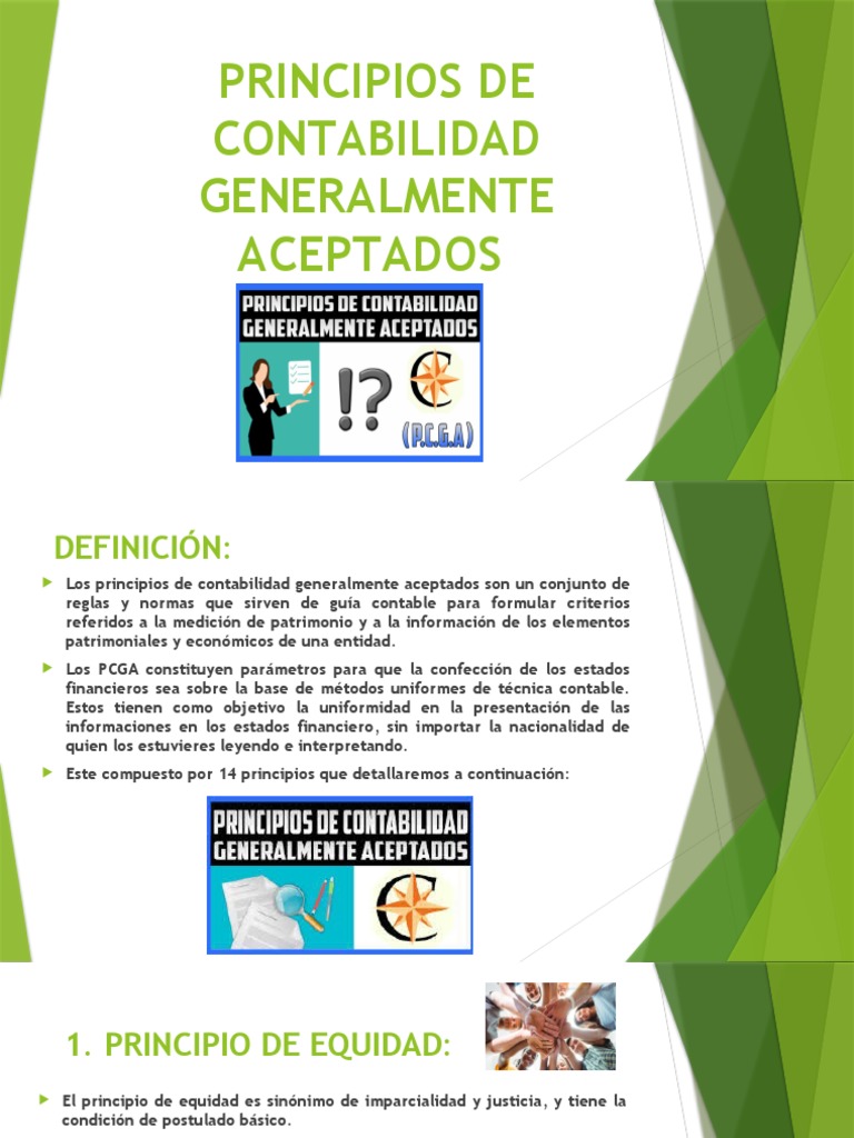 Principios de Contabilidad Generalmente Aceptados | PDF | Contabilidad ...