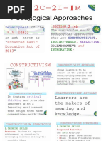 2C 2I 1R Pedagogical Approaches | PDF | Constructivism (Philosophy Of ...