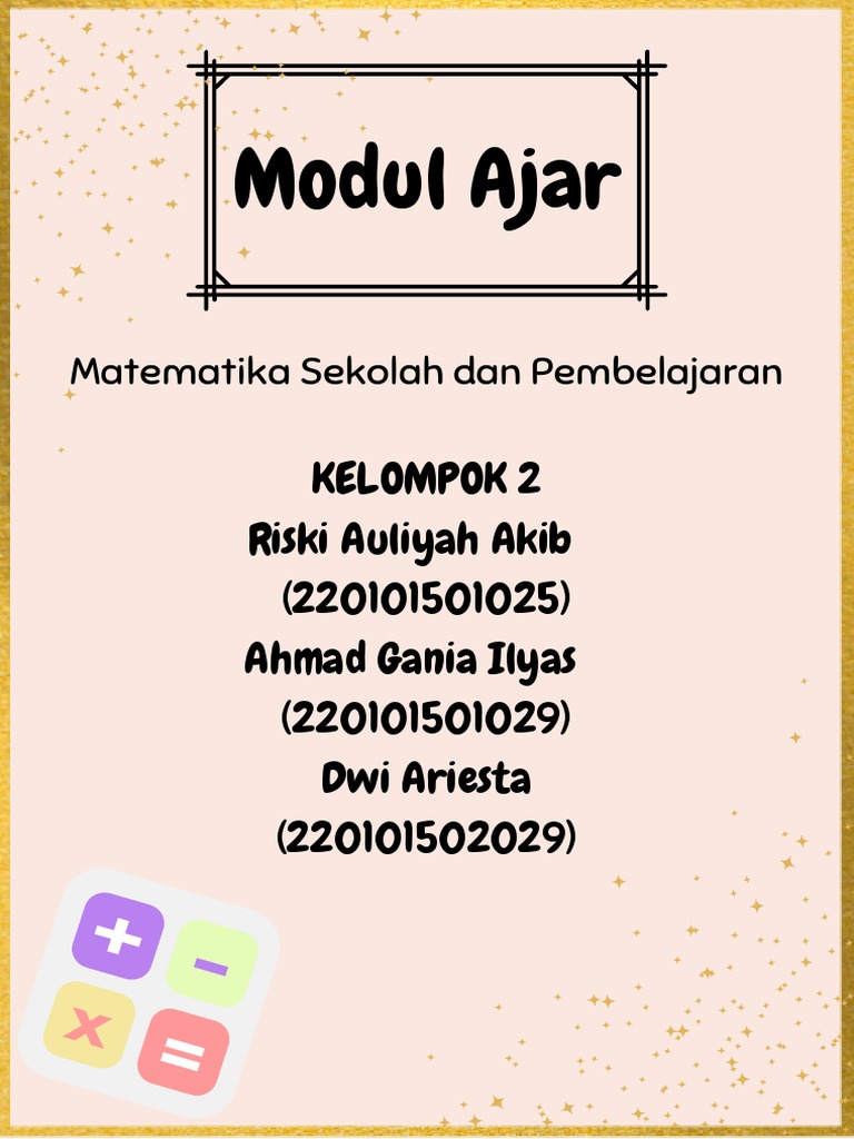 Modul K2 Aljabar & Rasio | PDF