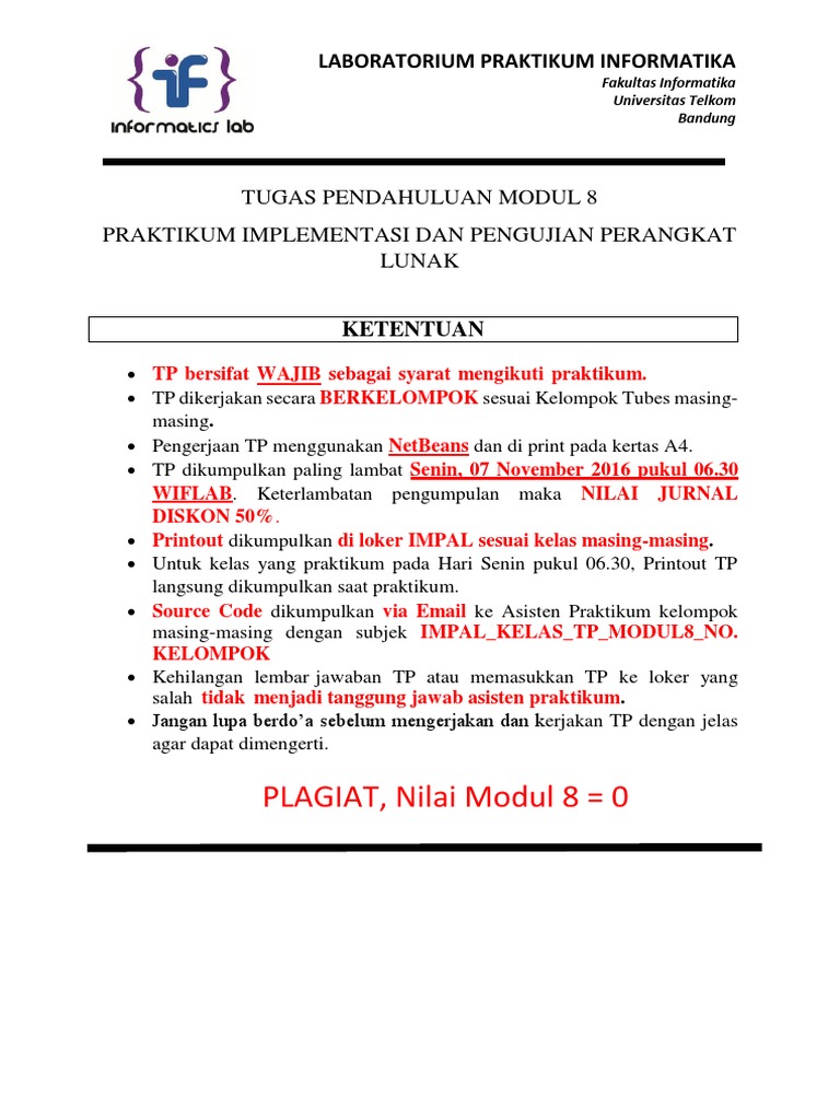 TP Modul 8 IMPAL | PDF