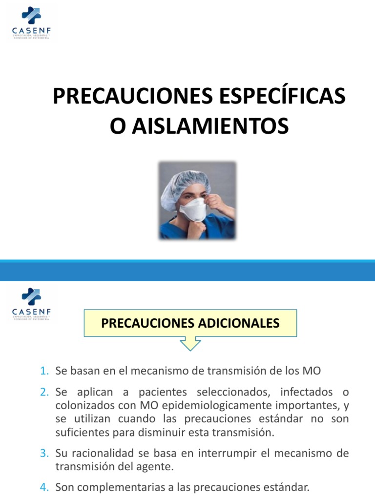 2 PRECAUCIONES ESPECÍFICAS O AISLAMIENTOS | PDF