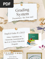 Deped K To 12 Grading System | PDF | Educational Stages | Educational ...