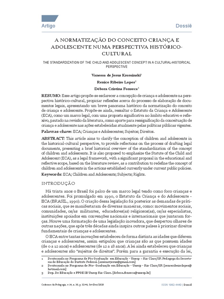 Cecilialuiz, Gerente Da Revista, 1478-4463-1-CE | PDF | Sociologia | Adolescência