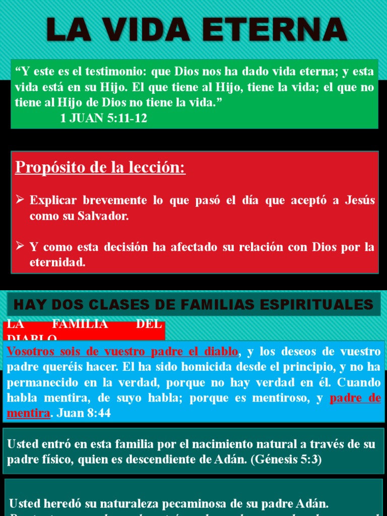 Cáp. 1 - VIDA ETERNA | PDF | Vida eterna (cristianismo) | Pecado