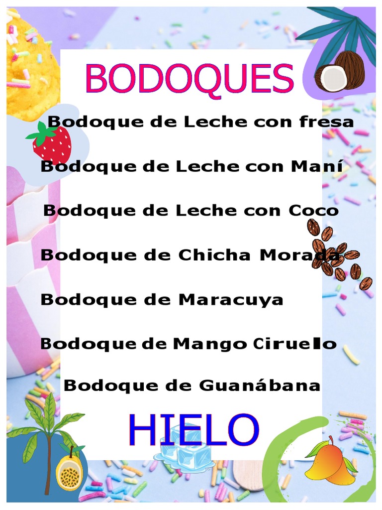 Carta de Helados Veraniega Azul - 20230831 - 122206 - 0000 | PDF