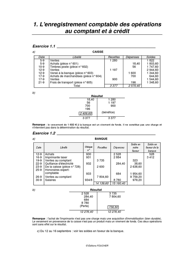 Enregistrement comptable des opérations | PDF | Facture | Comptabilité
