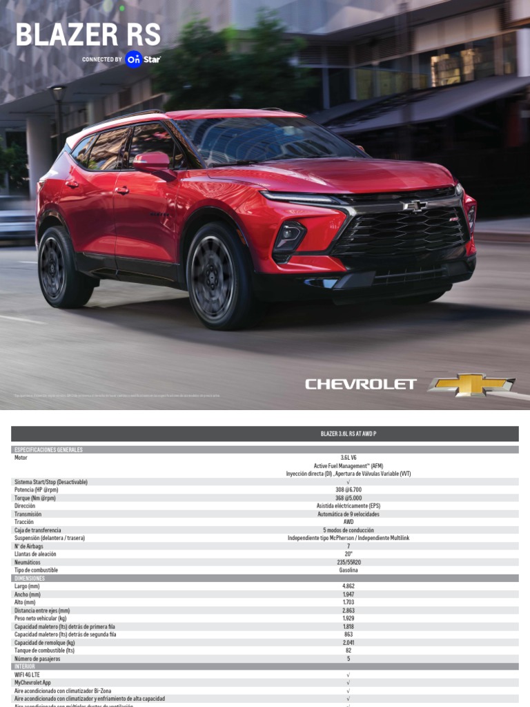 Ficha Tecnica Blazer | PDF