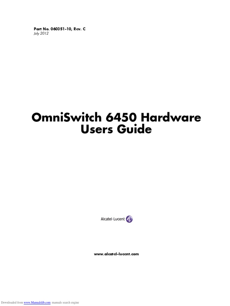 Omniswitch 6450 | PDF