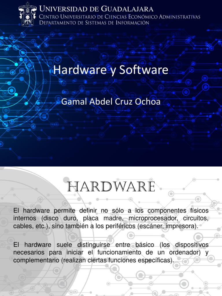 Hardware y Software | Descargar gratis PDF | Hardware de la computadora | Periférico