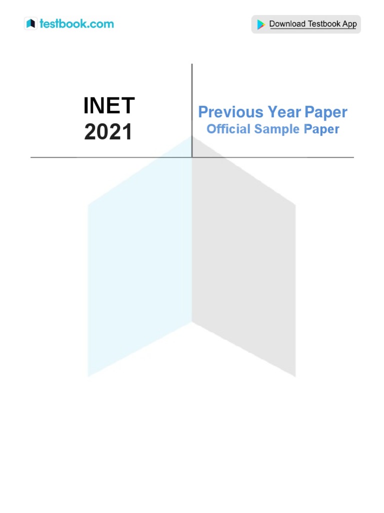 INET 2021 Official Sample Paper | PDF | Fuels | Fossil Fuels