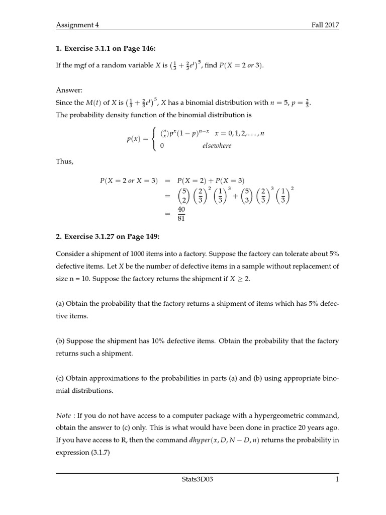 Assignment 4 Solution | PDF