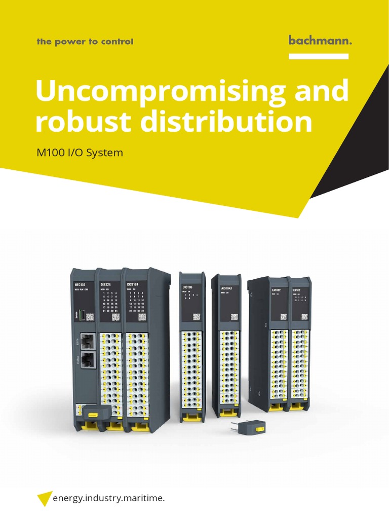 Bachmann M100 I/O System Overview | PDF | Electrical Connector ...