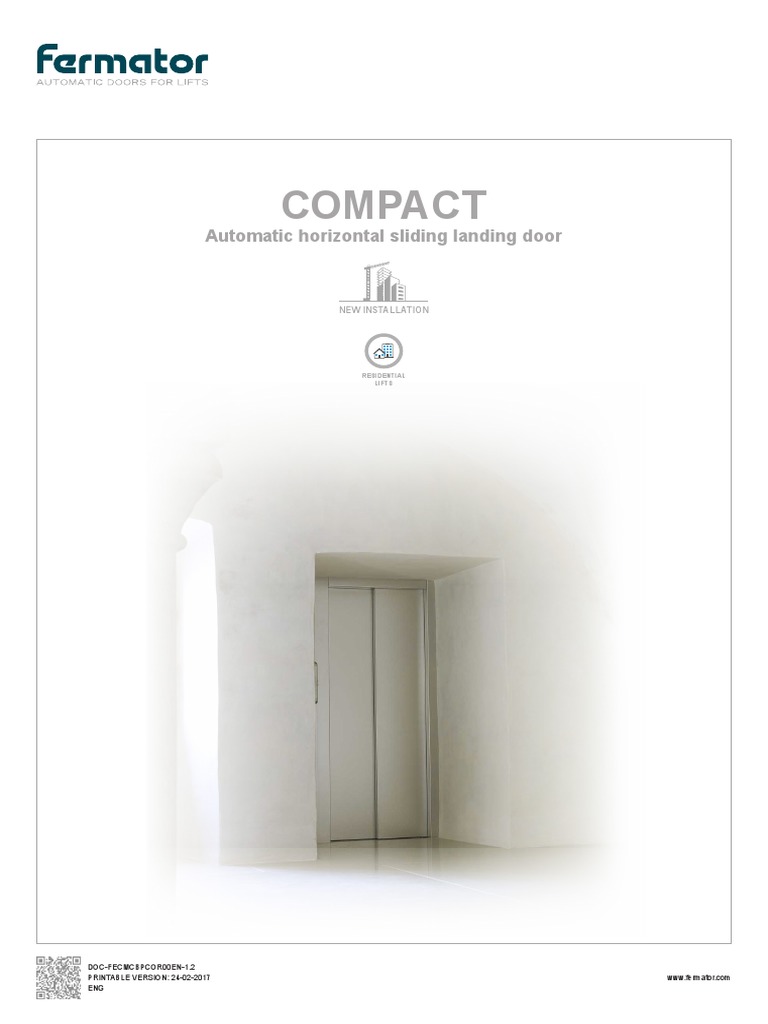 Fermator - Automatic Doors | Download Free PDF | Door | Manufactured Goods