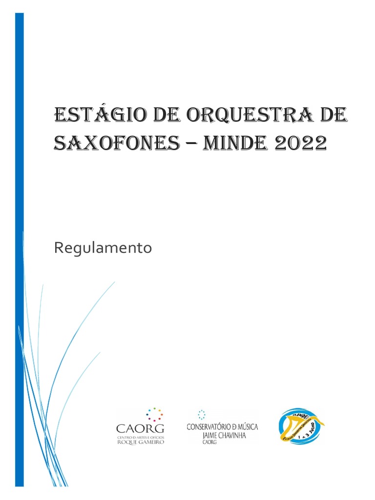 Estágio de Saxofones em Minde 2022 | PDF
