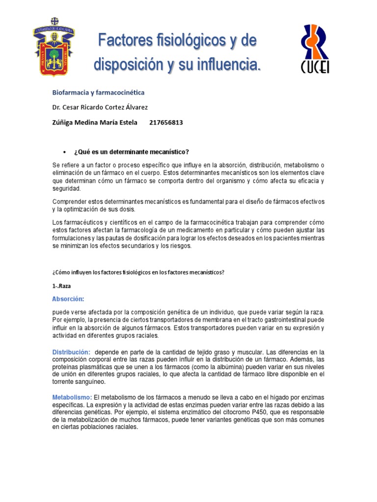 factores fisiolígicos y mecanisticos_Zúñiga Medina María Estela. | PDF ...