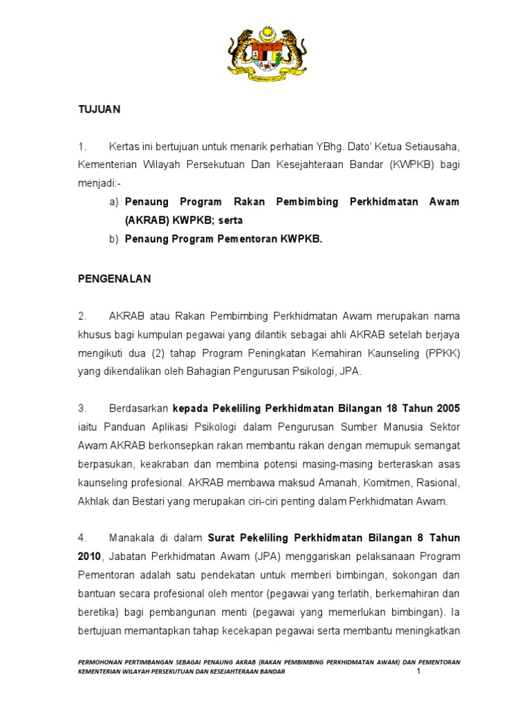 Nota Akrab Dan Pementoran | PDF