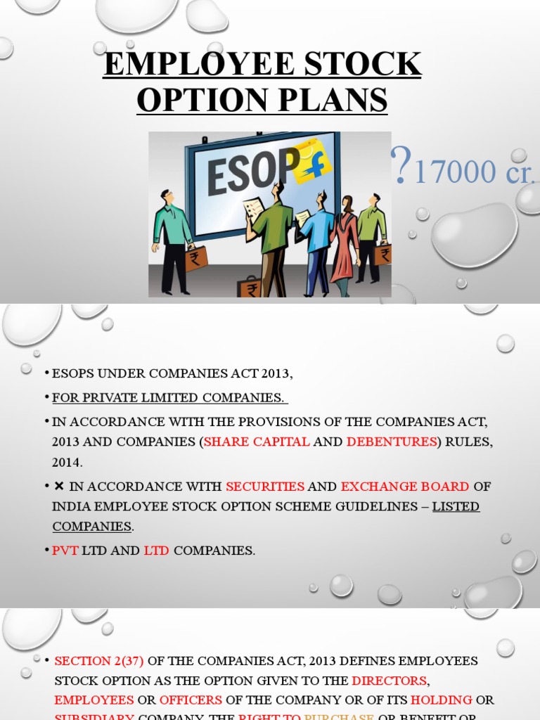 Presentation ESOPs | PDF | Vesting | Option (Finance)