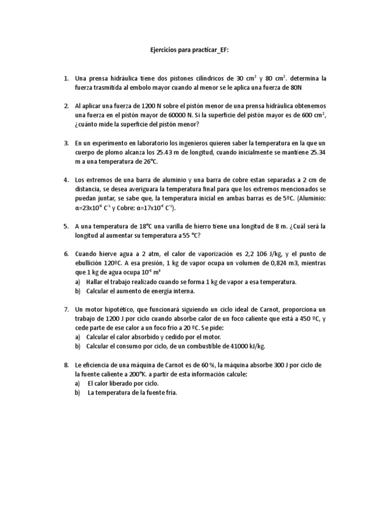 Ejercicios para Practicar - EXFINAL - CAF 3 | PDF