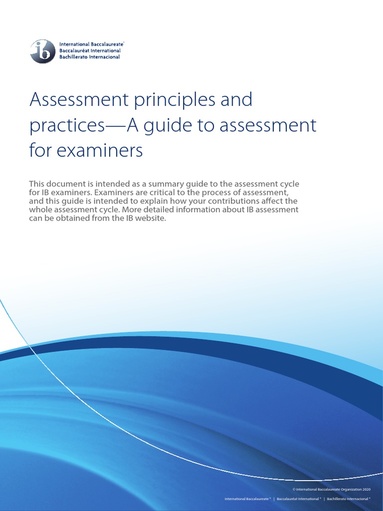 Assessment Principles and Practices - A Guide To Assessment For ...
