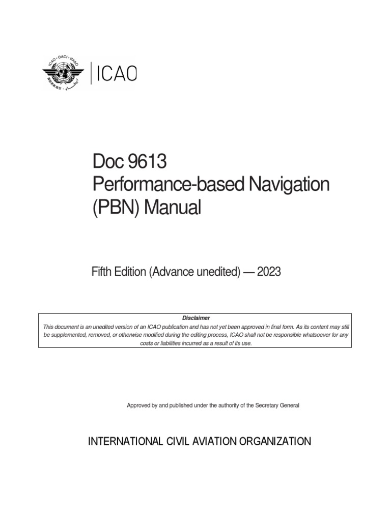 PBN Manual (Icao 9613) | PDF | Systems Engineering | Aerospace