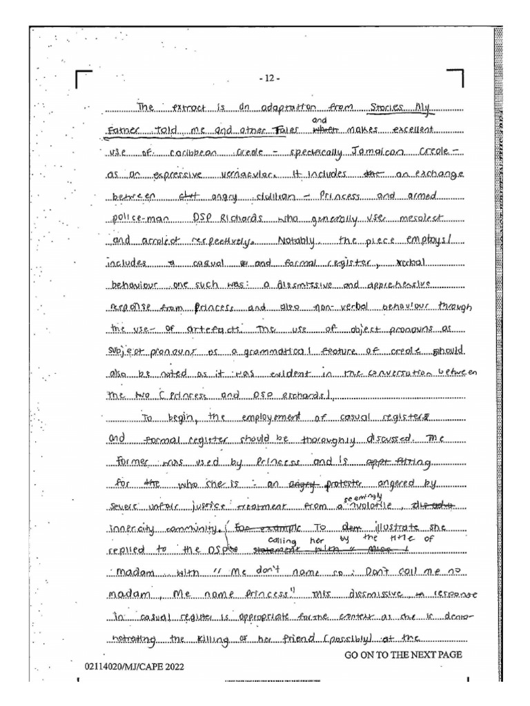 Mod 2 Sample Essay 2022 | PDF