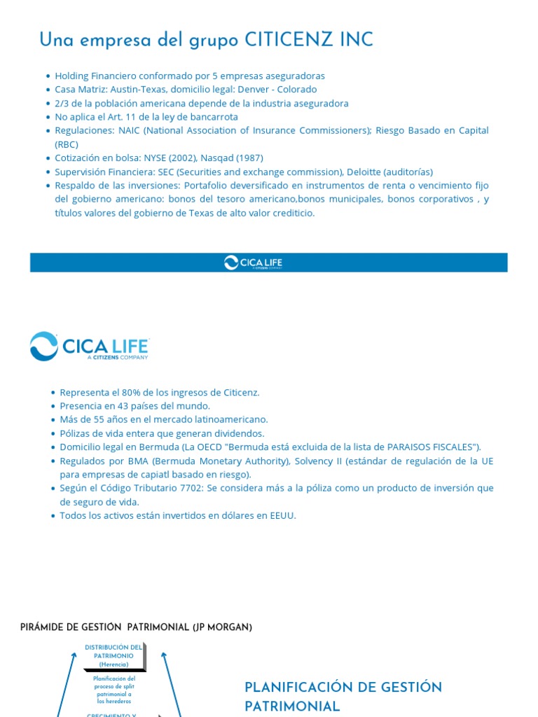 CICA Life: Soluciones de Seguros y Ahorro | PDF | Seguro | Bolsa