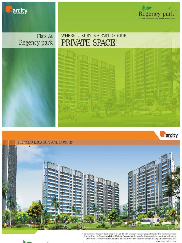 Aarcity Regency Park Brochure | PDF